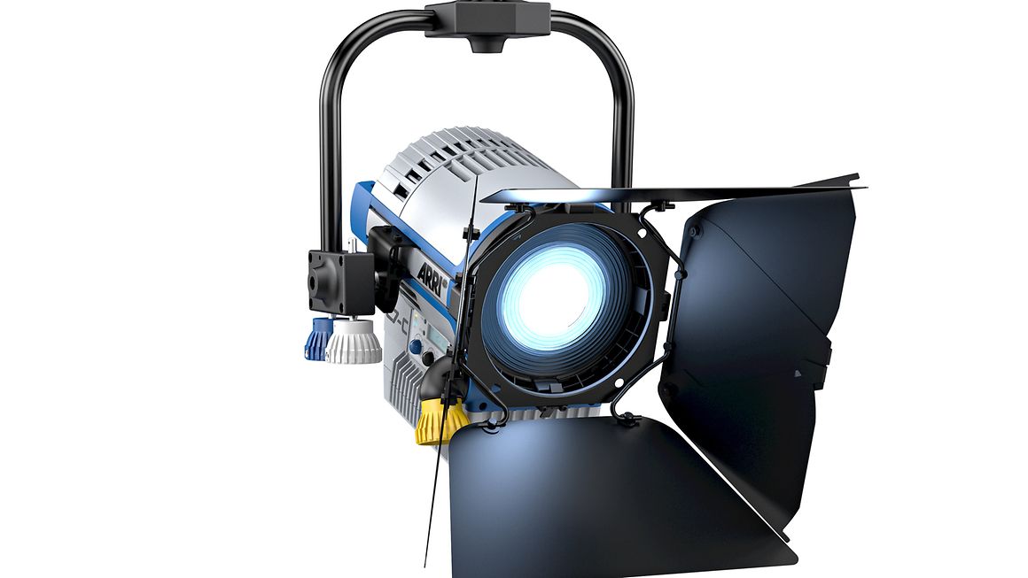 ARRI L7-TT LED Fresnel Pole Op Blue Silver w Onboard Controller Side ...